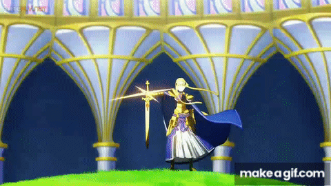 Sword Art Online Alicization Alice Enhance Armament on Make a GIF