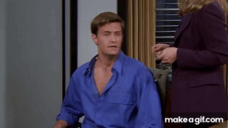 Friends - "the Cuffs" Part 1 - Chandler & Joanna & Rachel on Make a GIF