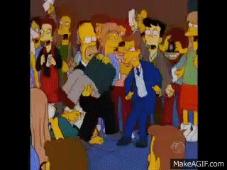 Os Simpsons - na onda do filme ``O Guarda Costas``!! on Make a GIF