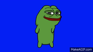 Dancing Pepe HD Remake (Blue-screen / Chroma key) on Make a GIF