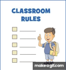 classroom rules on Make a GIF