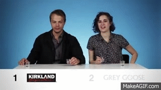 Costco Liquor Vs. Brand-Name Liquor Blind Taste Test on Make a GIF