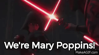 Star Wars Rebels flying lightsabers funny reaction on Make a GIF