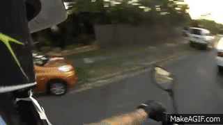 Motorcycle rear ended! Motorcycle accident . on Make a GIF