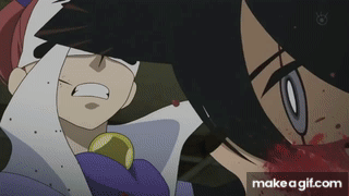 Katanagatari: Shichika vs Emonzaemon on Make a GIF