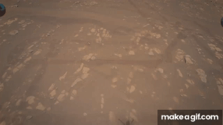 Ingenuity Mars Helicopter's onboard camera footage in 4K at Airfield B ...