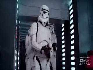 Stormtrooper HIts Head on Make a GIF