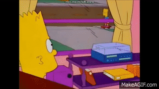 Simpsons - Mirada de Lester on Make a GIF