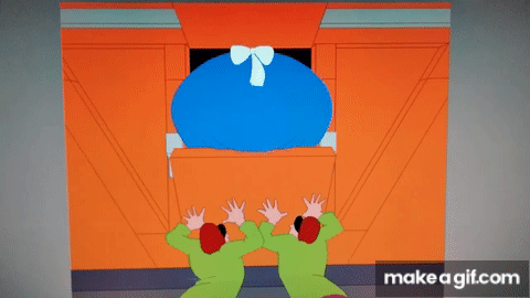 Alice's big butt farts While Stuck in door frame on Make a GIF