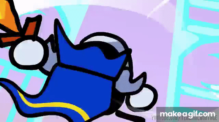 Meta Knight And Dark Meta Knight Fightin on Make a GIF