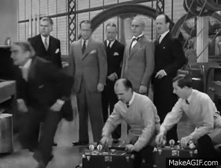 Charlie Chaplin - Eating Machine on Make a GIF