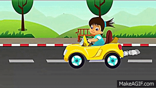 Car Driving Clipart Gif