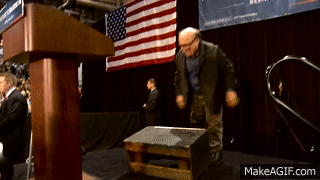 Danny Devito Meets and Introduces Bernie in St. Louis on Make a GIF