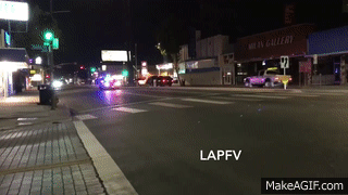 Unmarked LAPD Ford Taurus Code 3 on Make a GIF