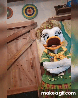Daisy Duck With Her Arms Crossed on Make a GIF