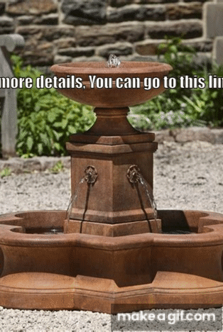 Sandstone water fountain on Make a GIF