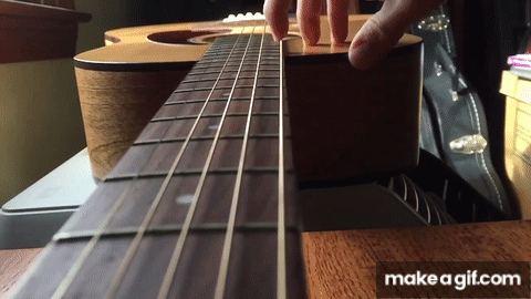 slow motion guitar string on Make a GIF