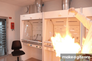 Laboratory fire on Make a GIF