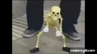 Dancing Skeleton (meme) on Make a GIF