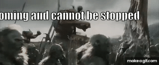 Orcs march on Minas Tirith on Make a GIF