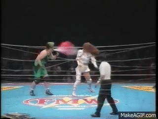 Megumi Kudo vs Shark Tsuchiya (FMW April 29th, 1997) on Make a GIF