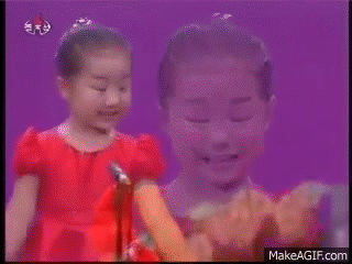 Cute Chinese Child Girl Singing on Make a GIF