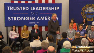 Jeb Bush: "Please clap" on Make a GIF