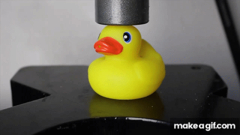 RUBBER DUCKY gets CRUSHED by Hydraulic Press | Crushing a DUCK Bath Toy ...