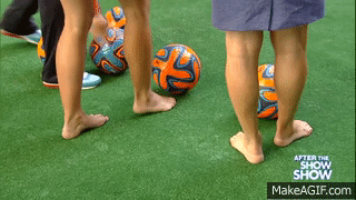 Elisabeth Hasselbeck & Heather Nauert: Barefoot Soccer 6-2-14 on Make a GIF