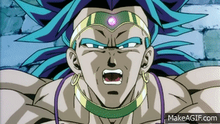 Broly transform into Legendary Super Saiyan (1080p HD) on Make a GIF