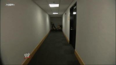 Randy Orton vs Wade Barrett backstage brawl stair assault - Friday ...