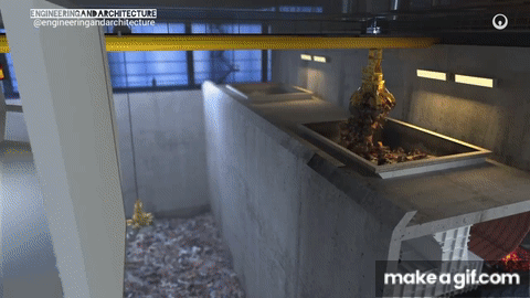 Waste to energy plant. Trash to energy. Incinerator on Make a GIF