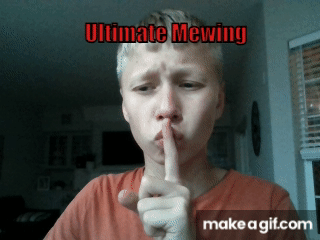 Ultimate mewing on Make a GIF
