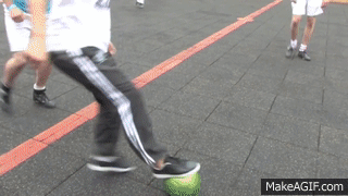 The Best Street Football Skills Ever! on Make a GIF