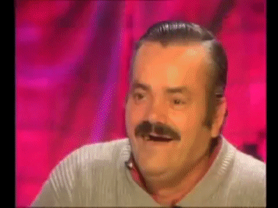 Old spanish man laughing hard (Very funny laugh) on Make a GIF