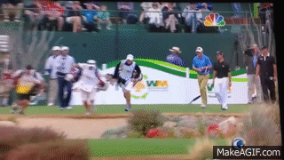 Best caddy race yet - 16th hole @ Waste Management Phoenix Open on Make ...