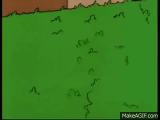 Homer disappears into bushes (Reversed) on Make a GIF