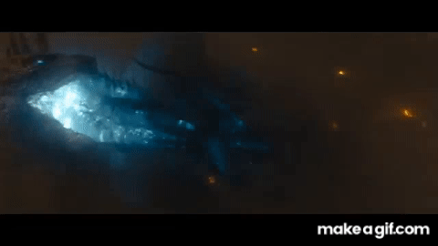 Burning Godzilla vs. King Ghidorah | Godzilla: King of the Monsters (2019) [8K Upscale] on Make ...