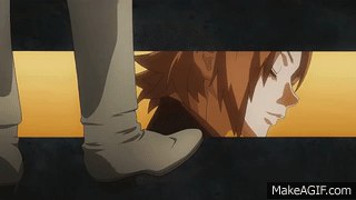 Hanako tapping her foot on Make a GIF