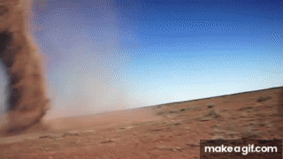 Crazy Guy Runs Into Outback Tornado To Take Selfie on Make a GIF