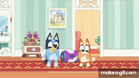 Dancing with Bluey 💙 | Bluey on Make a GIF