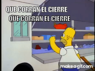 Donde Esta Mi CIERRE- Homero Simpson on Make a GIF