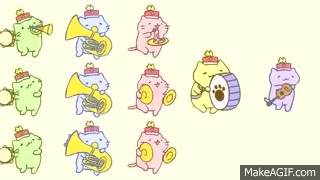 みっちりねこマーチ - MitchiriNeko March - Cute cat characters in a marching band ...