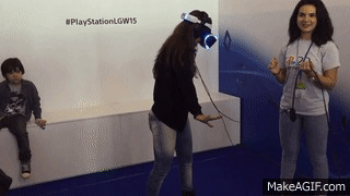 VR Reaction - The Deep on PlayStation VR on Make a GIF