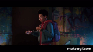 Miles and Aaron/grafitti and spider bite (Spider-Man Into the Spider ...