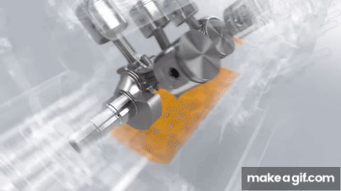 GEA Piston Compressor Product Animation on Make a GIF