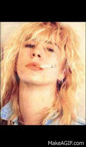 Duff McKagan smoking on Make a GIF