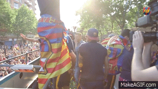 BEHIND THE SCENES: FC Barcelona La Liga Champions Victory Parade 2016 ...