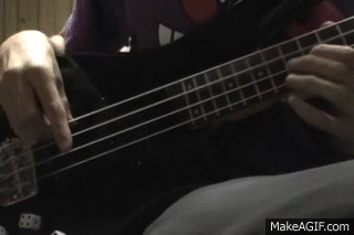 "Finger Picking" Bass on Make a GIF