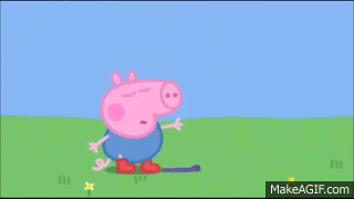 Peppa Pig - All Instances where George cries on Make a GIF